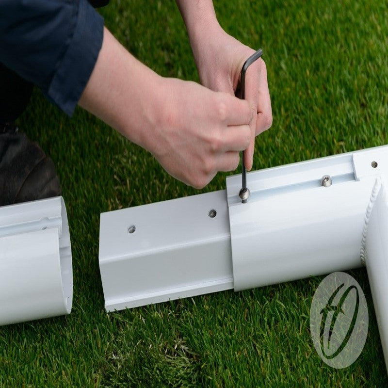 goal-post-being-assembled